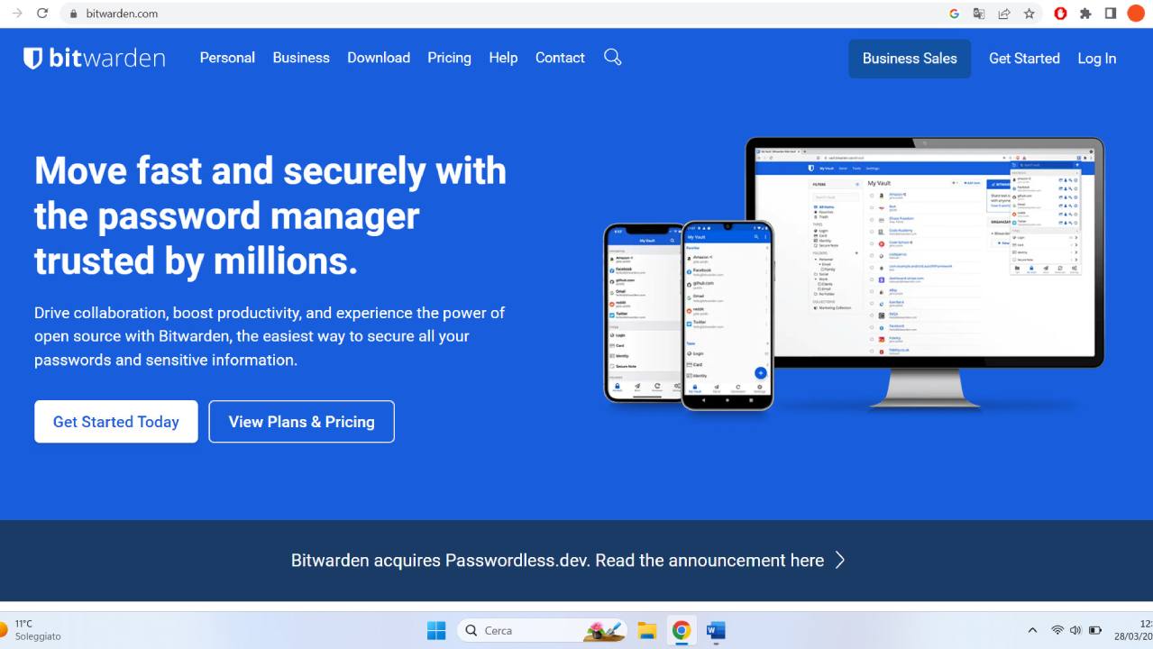 Bitwarden Password manager - FASTWEBPLUS